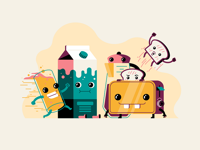 Browse thousands of Toast images for design inspiration | Dribbble