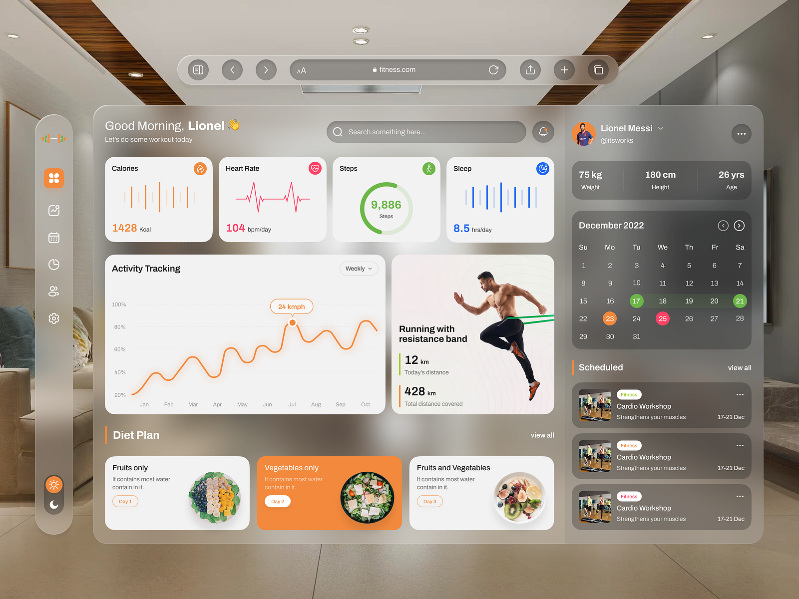 Fitness Dashboard by MindInventory UI/UX for MindInventory on Dribbble