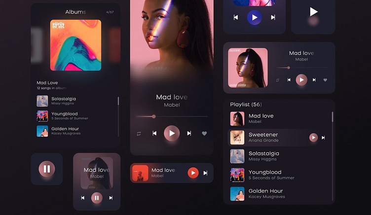 Song ui ux Design by Maria Davenport on Dribbble