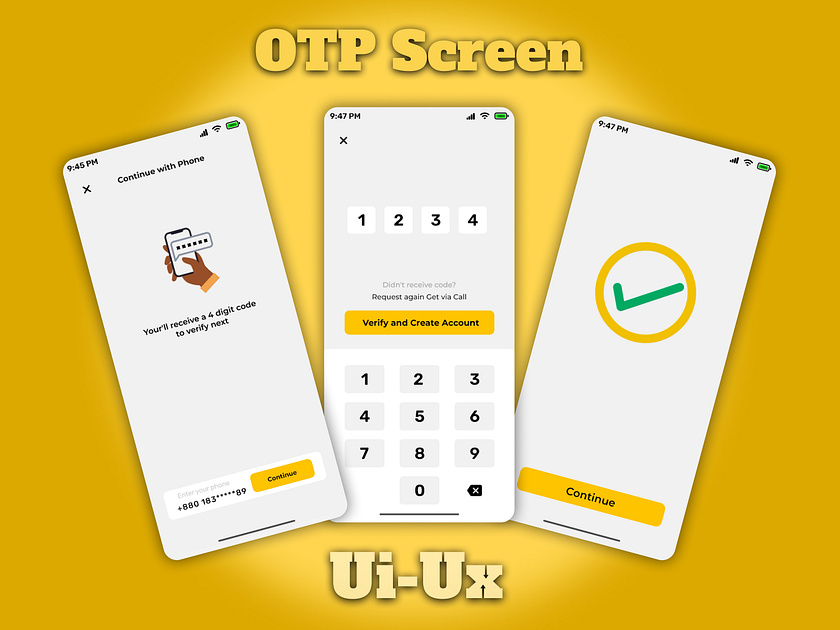 Otp Screen designs, themes, templates and downloadable graphic elements ...