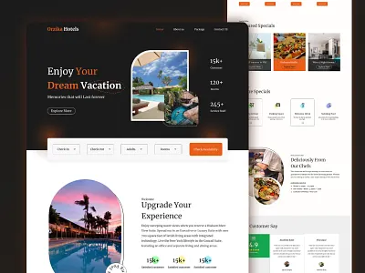 Hotel Landing Page Design designs, themes, templates and downloadable ...