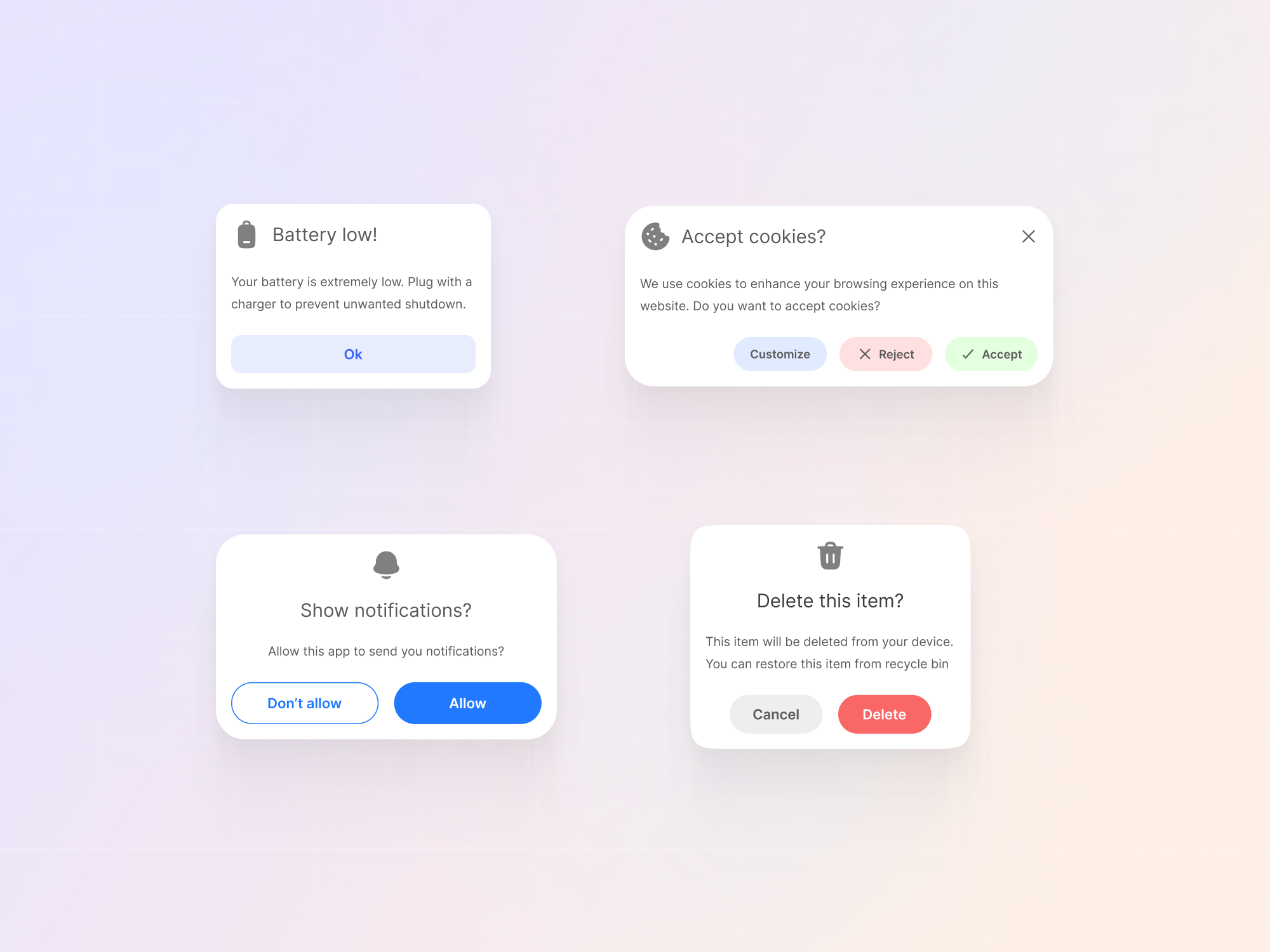 Popup Menu UI designs, themes, templates and downloadable graphic ...