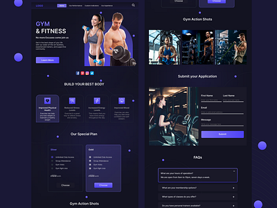 Gym Website UI Design designs, themes, templates and downloadable ...