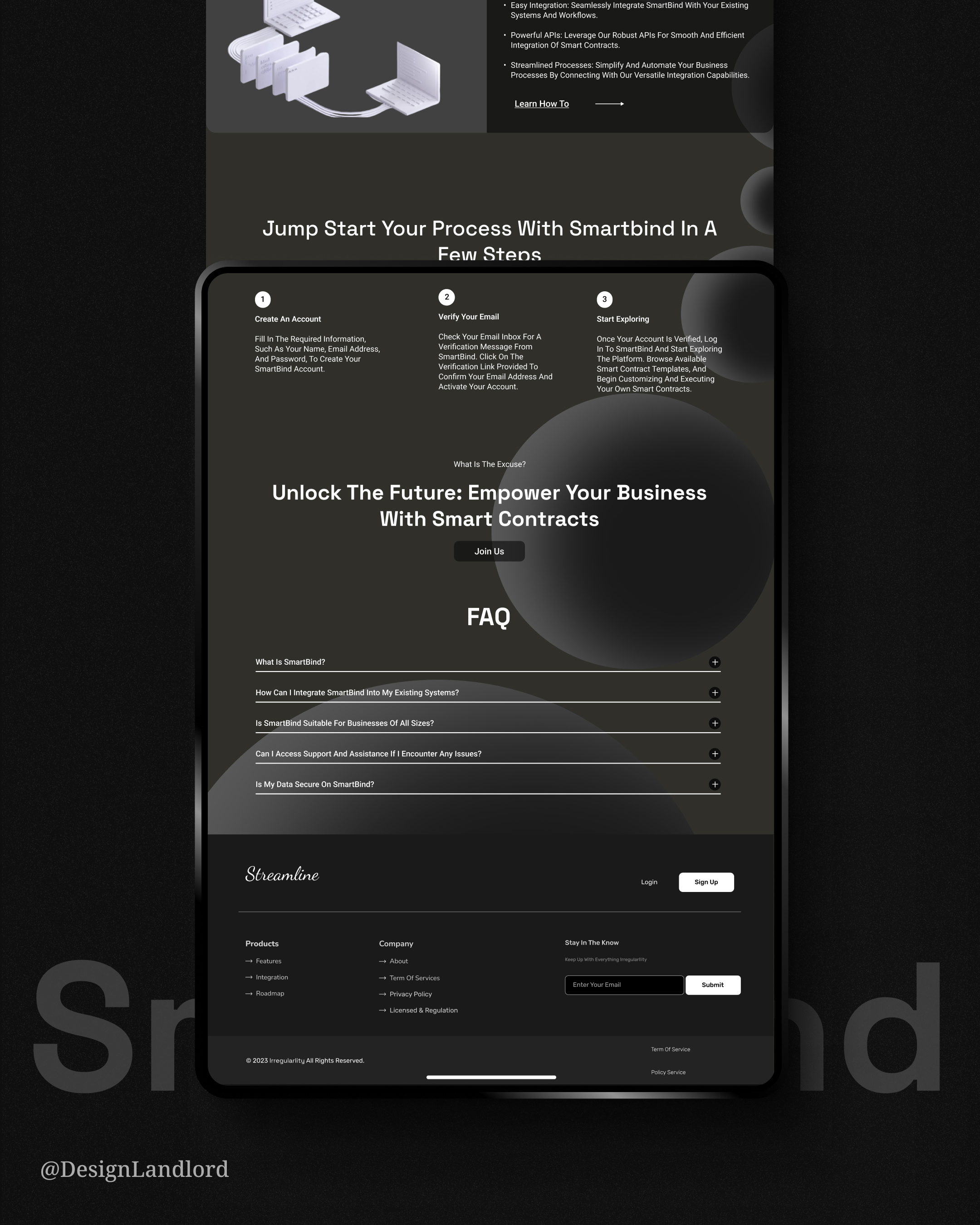 Smartbind tablet and mobile version by Lumosia on Dribbble