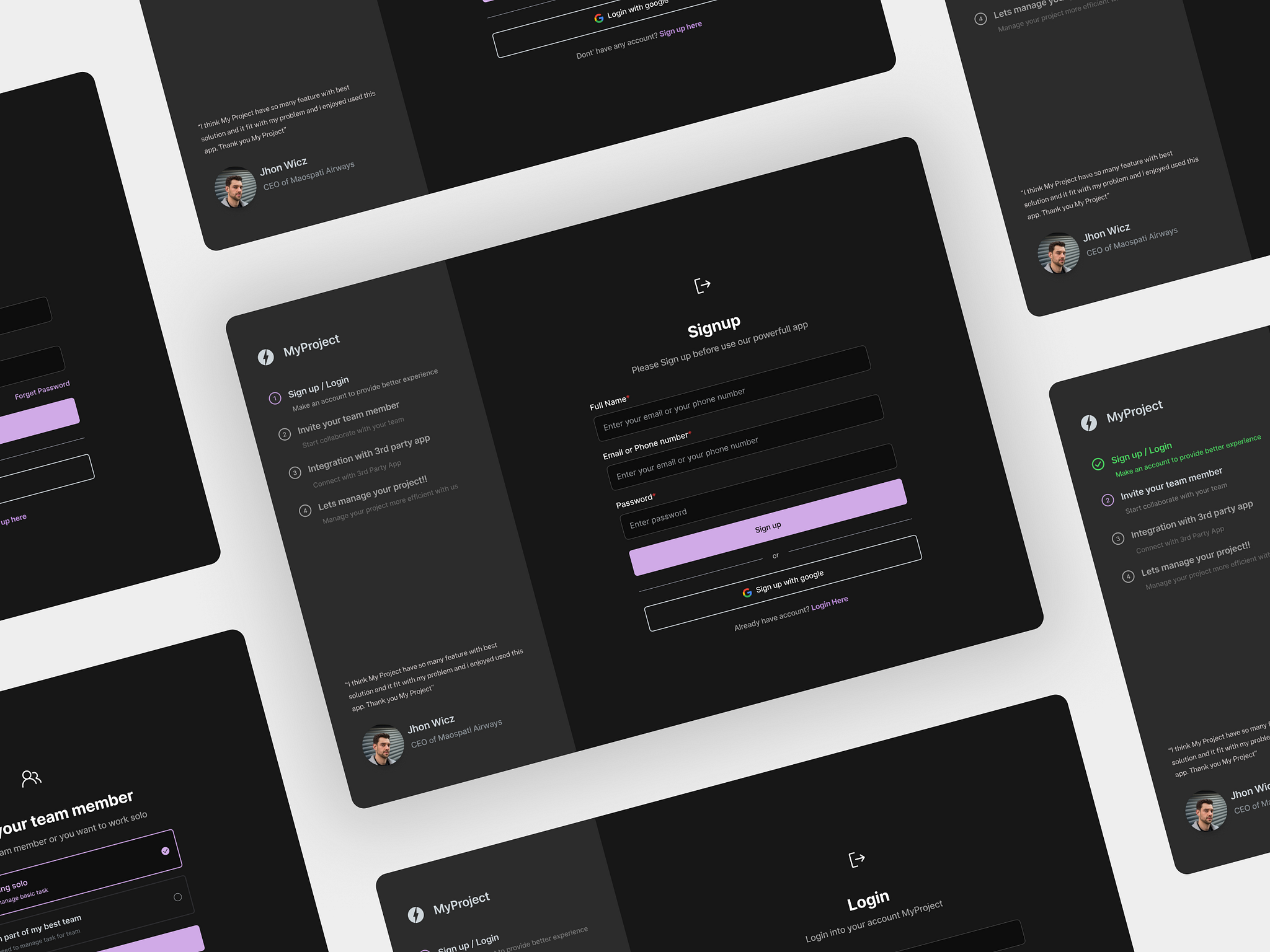 My Project - Login Page Dark Mode by Hisyam Hawari for Matriks Studio ...