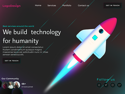 Gradient Website Design designs, themes, templates and downloadable ...