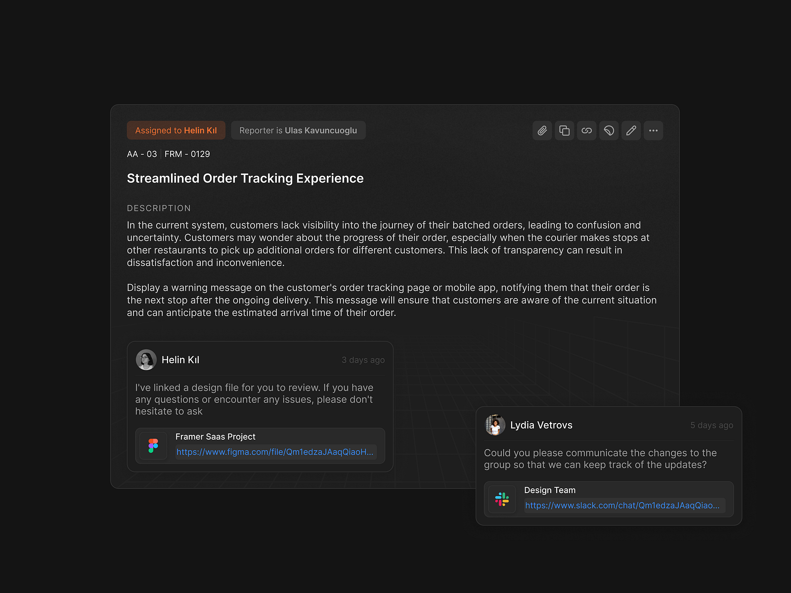 Task Management Cards by Helin on Dribbble