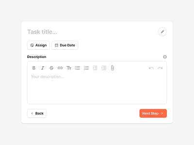 Task Edit by Pixsellz on Dribbble