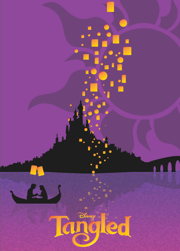 Tangled Movie Poster by Amanda Kshatriya on Dribbble